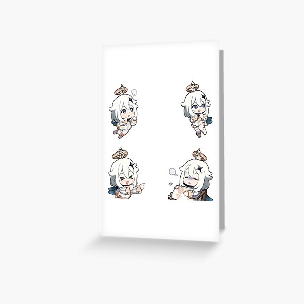 "Paimon - Genshin Impact" Greeting Card by Aka-Hanako | Redbubble