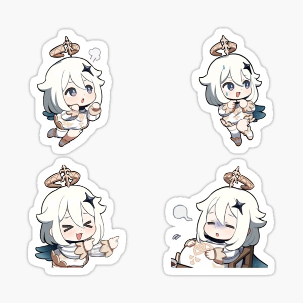 "Paimon - Genshin Impact" Sticker for Sale by Aka-Hanako | Redbubble
