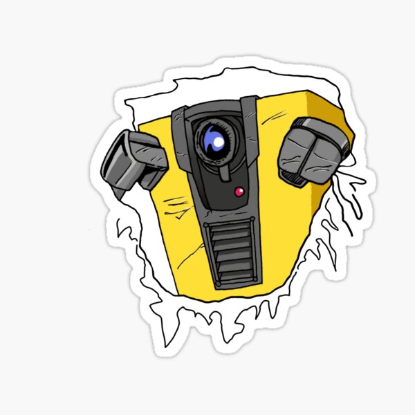 "Heres Claptrap" Sticker for Sale by SpawnofSutur | Redbubble