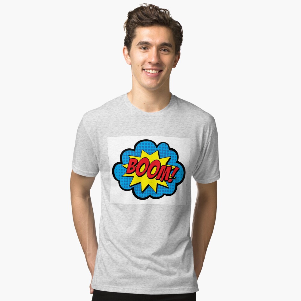 "Superhero BOOM" Sticker for Sale by bezshlyakh | Redbubble