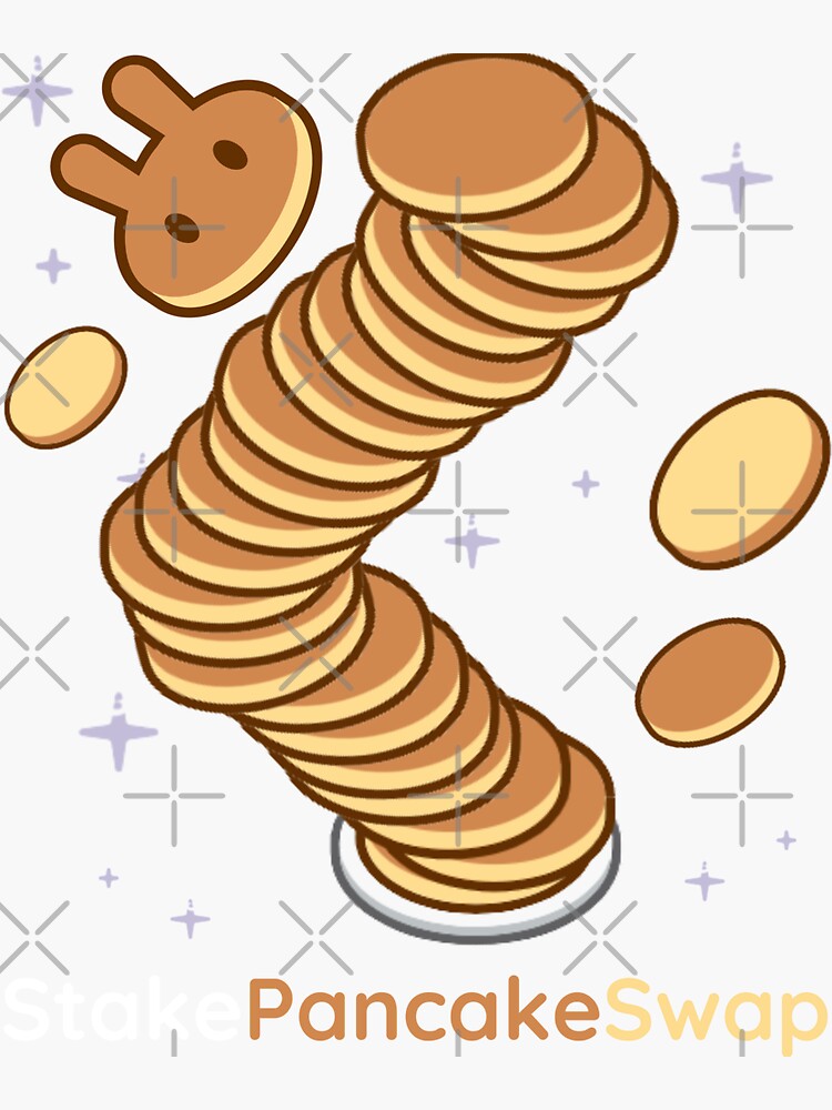 "Pancake Swap Shirt, Stylish PancakeSwap CAKE Logo" Sticker for Sale by ...