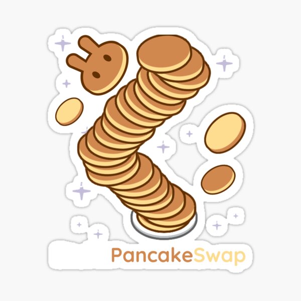 "Pancake Swap Shirt, Stylish PancakeSwap CAKE Logo" Sticker for Sale by ...