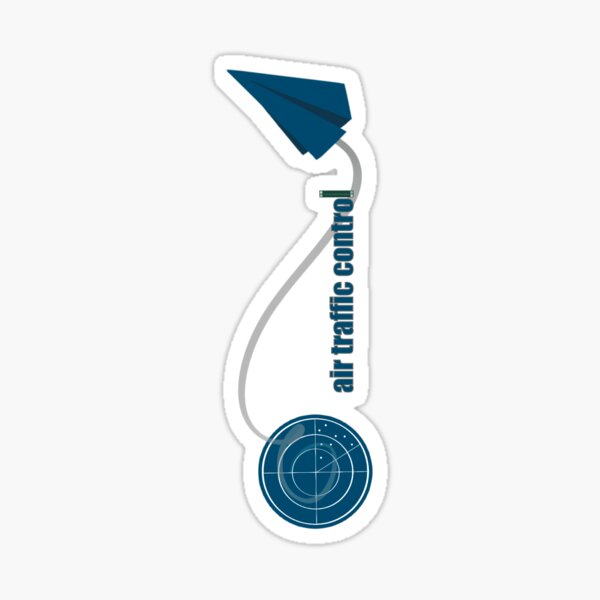 "Air traffic control" Sticker for Sale by ARTistiqs | Redbubble