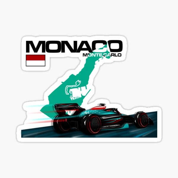 "Monaco" Sticker for Sale by Az000 | Redbubble