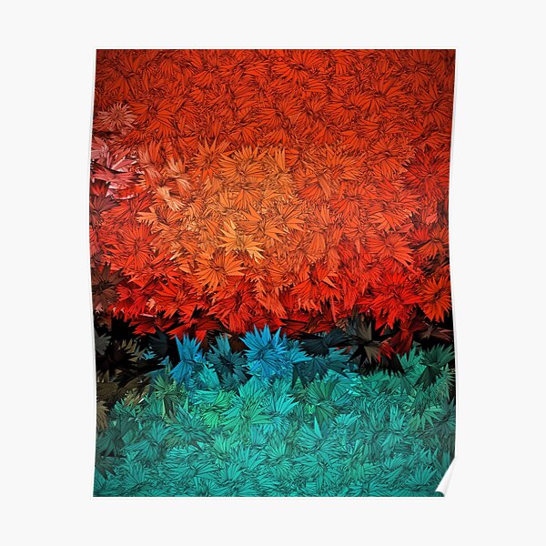 "Torq Red Patterns" Poster by Shamirazzuri | Redbubble