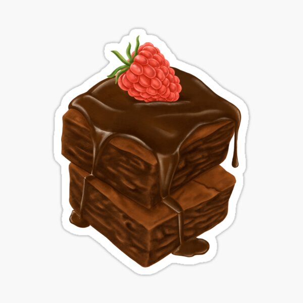 " Chocolate Cake Design" Sticker for Sale by luckyturtles | Redbubble