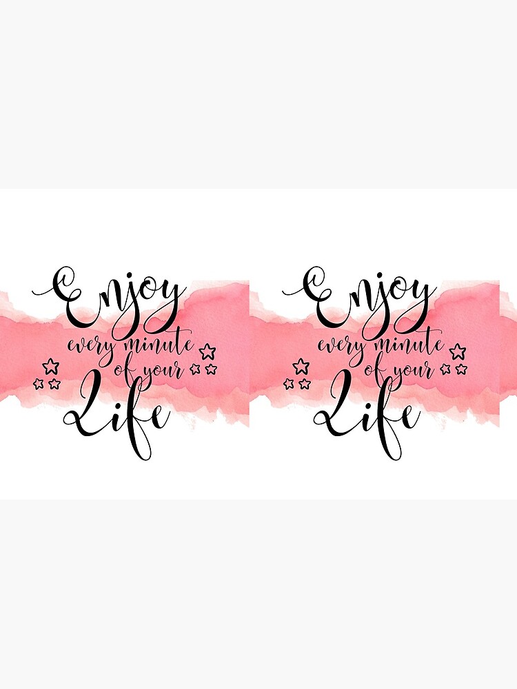 "Pink stationery - Enjoy your life " Coffee Mug by Girlbossvibes ...