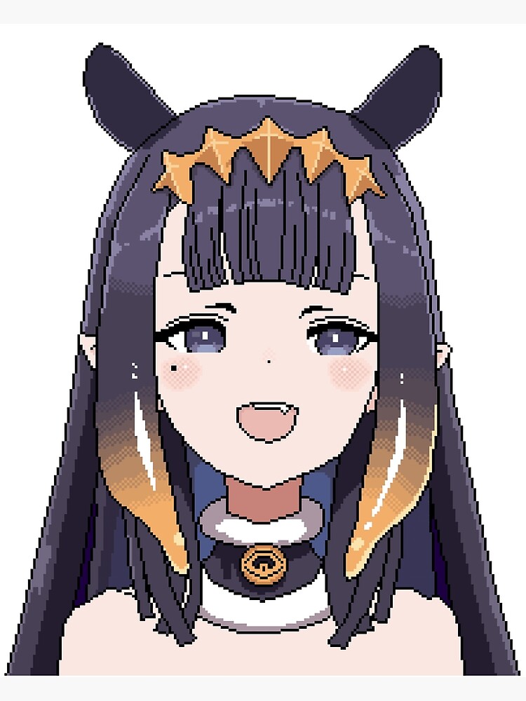 "ninomae inanis beauty anime girl pixels" Photographic Print for Sale ...