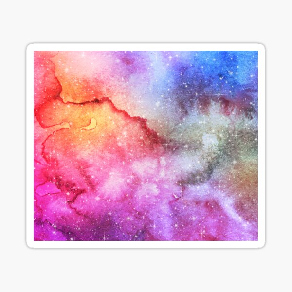 "Rainbow Galaxy One" Sticker for Sale by miazephyrdesign | Redbubble
