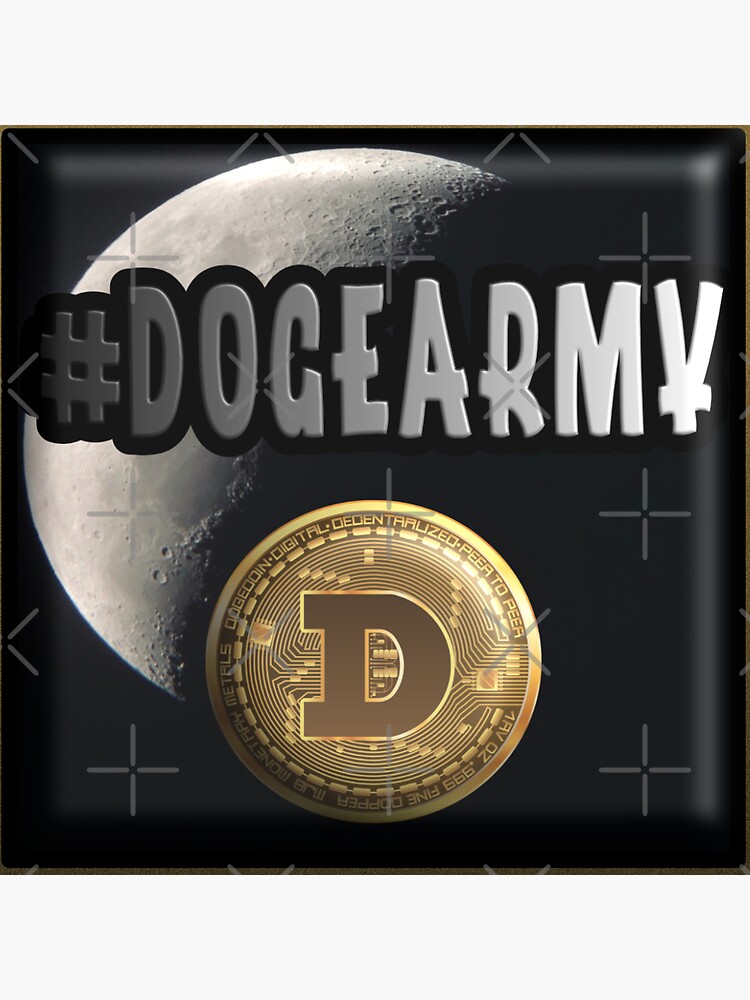 "Dogecoin" Sticker for Sale by Dream Imagine Create . | Redbubble