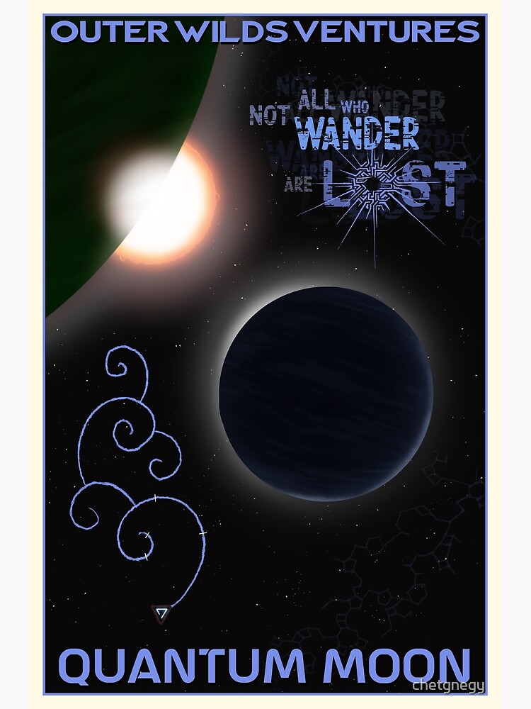 Póster for Sale con la obra «Póster Outer Wilds - Quantum Moon Travel ...