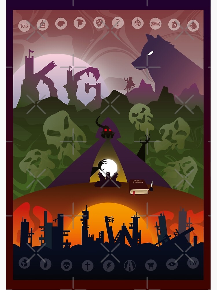 "King Gizzard KGLW Poster" Poster for Sale by MikeMoscrop123 | Redbubble