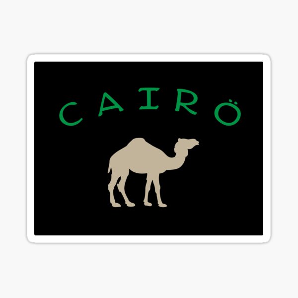 "Cairo" Sticker by ArtofDissent | Redbubble