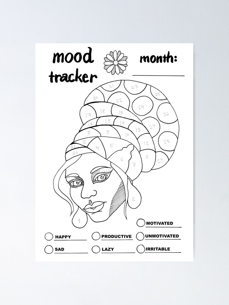 "Mood Tracker" Poster by Almonda | Redbubble
