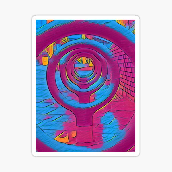 " Circular Bike Racks " Sticker by FotoMaxine | Redbubble