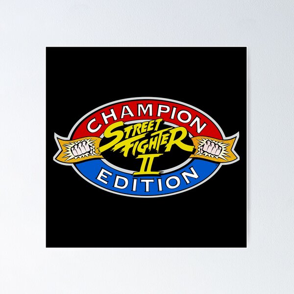 "street fighter championship edition arcade logo" Poster by PIXLTEES ...
