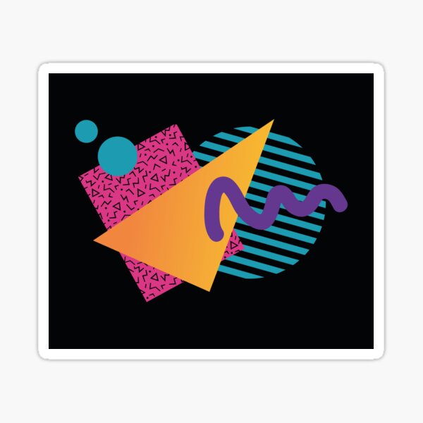 "Memphis Pattern 28 - Retro 90s / 80s" Sticker by GraphicWave | Redbubble