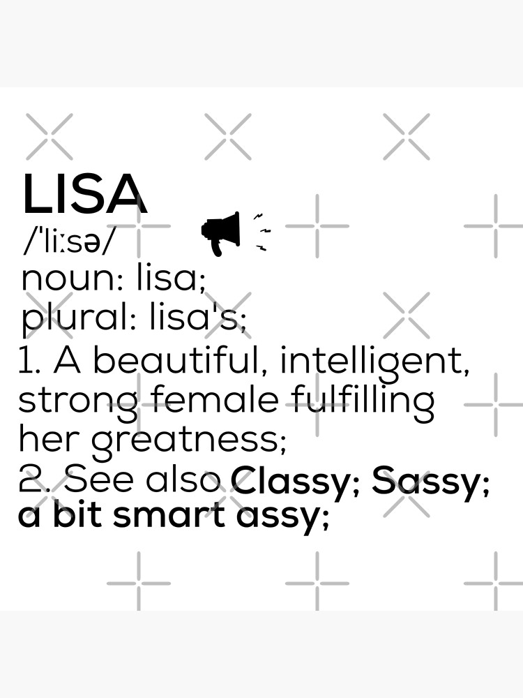 "Lisa Namensdefinition" Poster von Teelogic | Redbubble