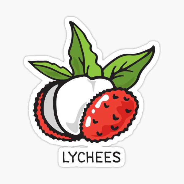 "Lychees" Sticker for Sale by tokhiti | Redbubble