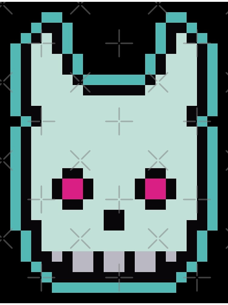 "Ghost Pixel Art Nerd Cat" Poster for Sale by LizardGlow | Redbubble