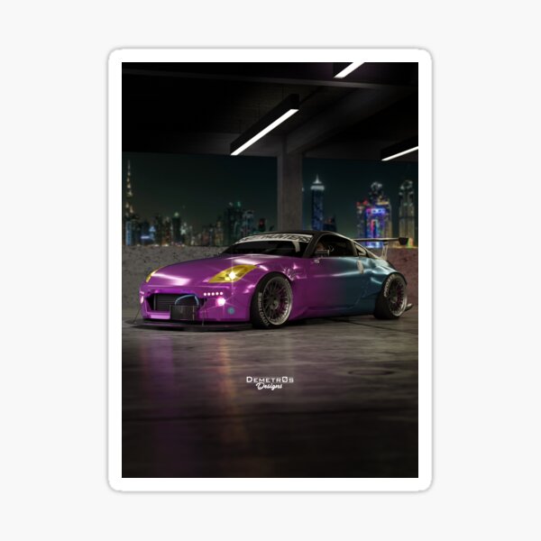 "Modified Nissan 350z" Sticker by Demetr0s | Redbubble
