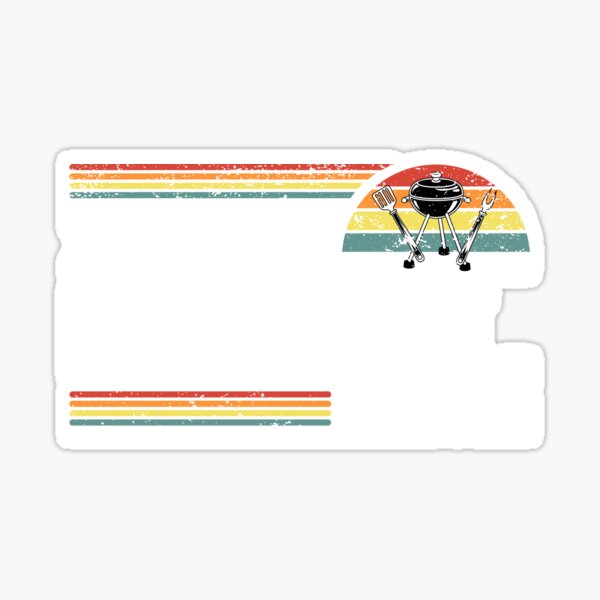 "Grill Master BBQ Beer Griller Steak" Sticker for Sale by ...