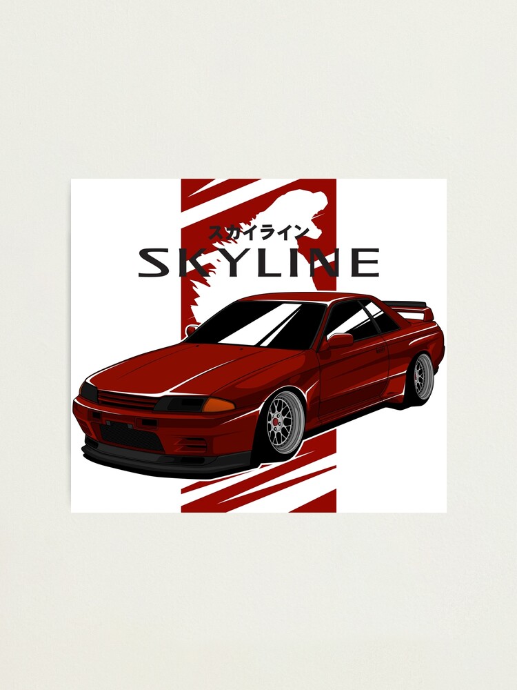 "Nissan Skyline R32 Godzilla" Photographic Print by Photorized | Redbubble