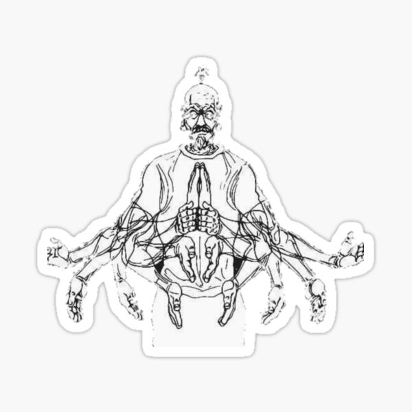 "Netero" Sticker for Sale by Artur93 | Redbubble