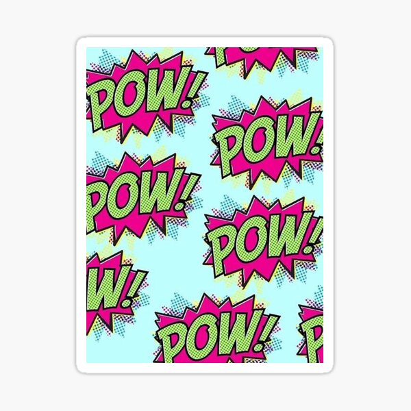 "Pow" Sticker for Sale by artforrart | Redbubble