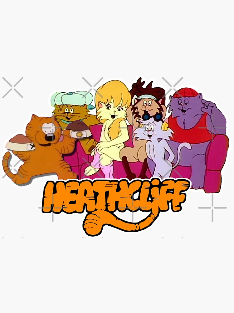 "Heathcliff and the Catillac Cats 80s Retro Throwback tribute" Sticker ...