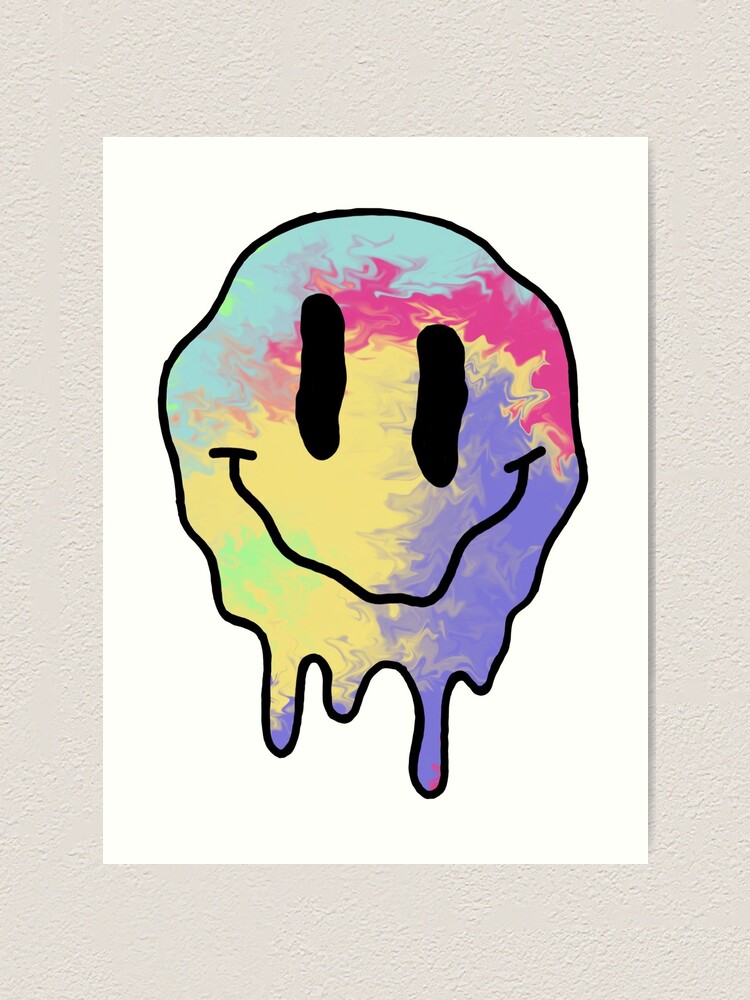 "Melty smiley face" Art Print by cambrieadams | Redbubble