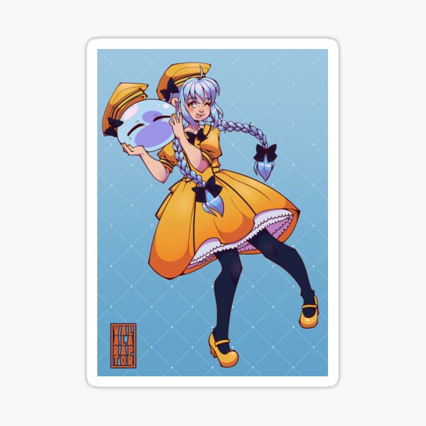 "Super cute but OP" Sticker for Sale by Valalaraptor | Redbubble