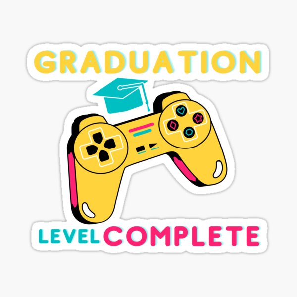 "Graduation level complete" Sticker for Sale by Yousran | Redbubble