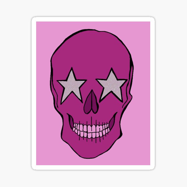 "Purple Skull" Sticker by alexsteele123 | Redbubble
