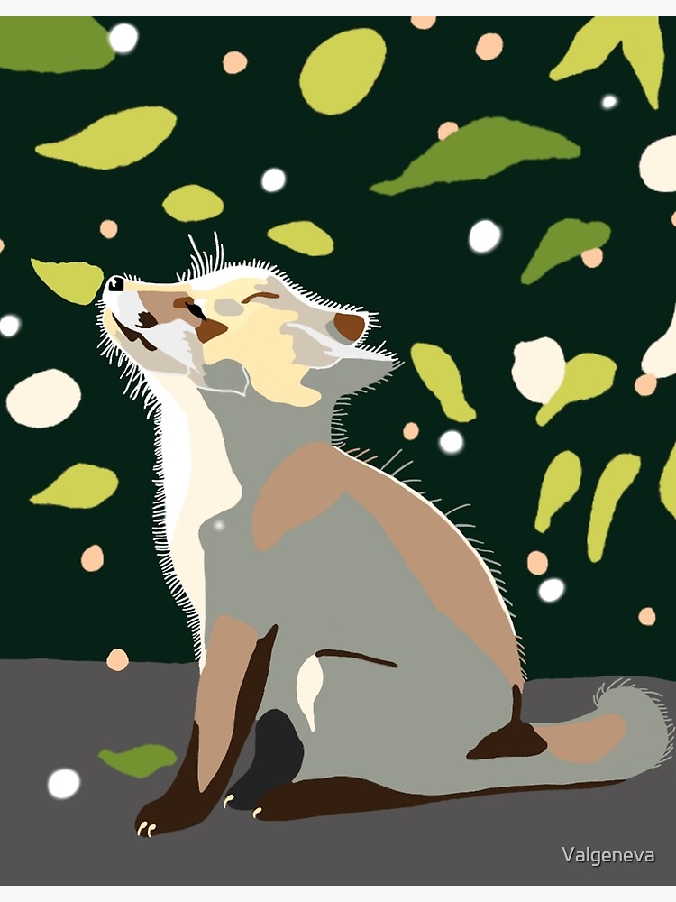 "Foxy Snow" Poster for Sale by Valgeneva | Redbubble