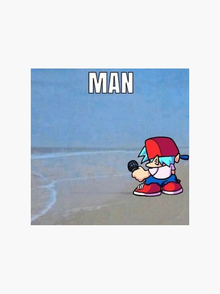 "FNF MAN" Sticker by CockneyWerewolf | Redbubble