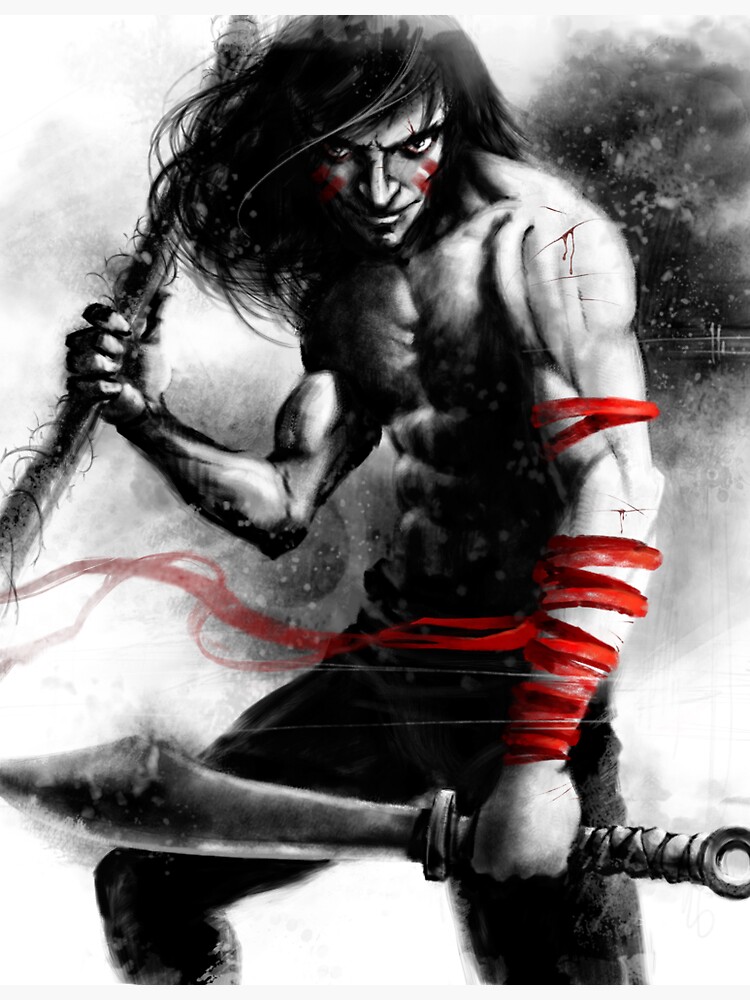 "Warrior ready for Battle" Sticker for Sale by smwolfgang | Redbubble