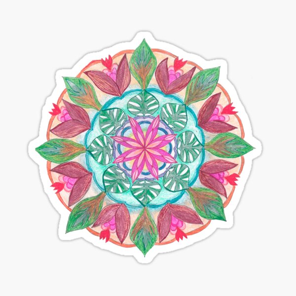 "Mandala Adam and Eve" Sticker for Sale by CarlaBedia | Redbubble
