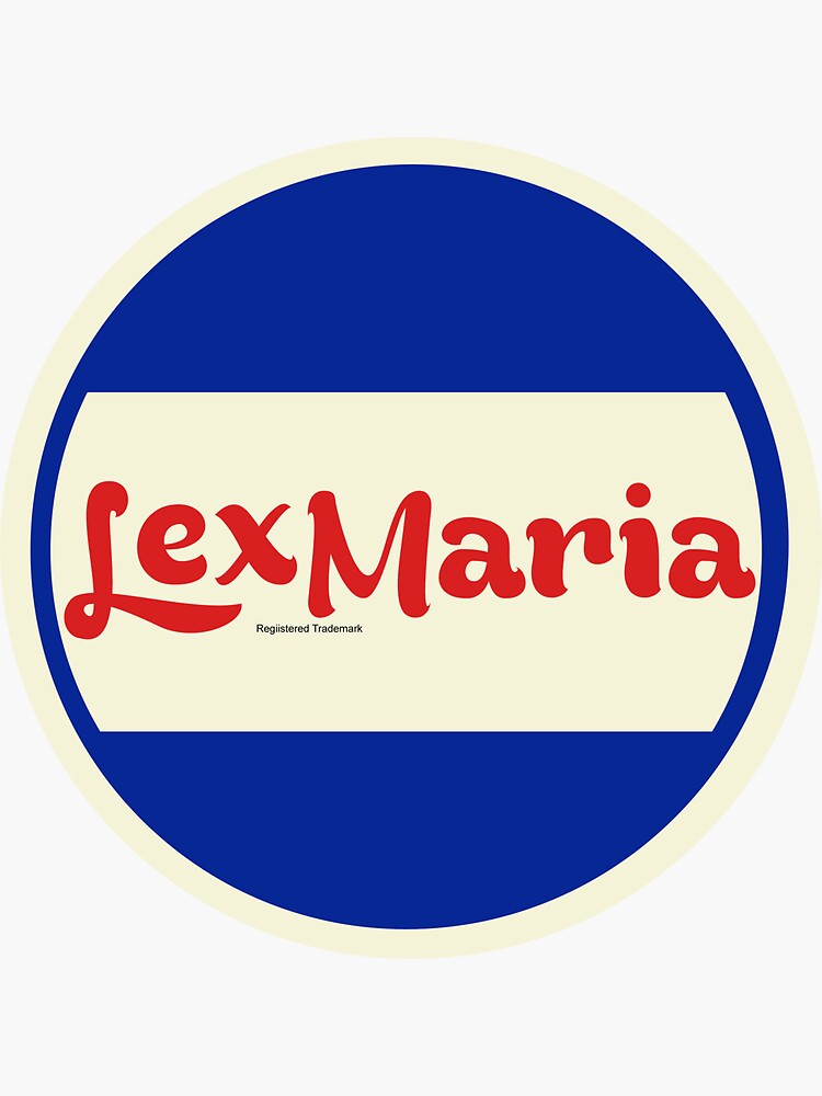 "Lex Maria logo" Sticker for Sale by lexmaria | Redbubble