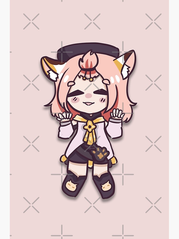Póster «Genshin Impact Chibi Diona Fan Art» de uwu-kitty | Redbubble