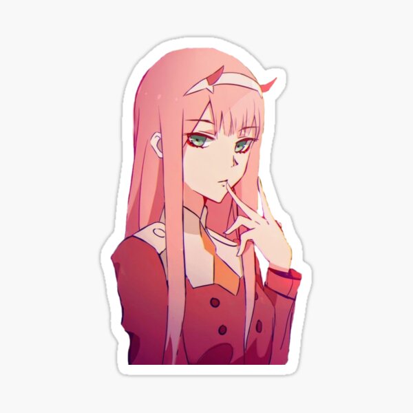 "zero two" Sticker for Sale by Weebhup | Redbubble