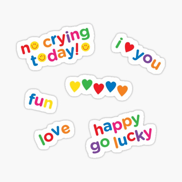 "Kidcore phrases" Sticker for Sale by art-by-gui | Redbubble
