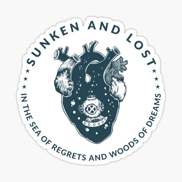 "Sunken And Lost Ink Draw Illustration" Sticker for Sale by Madan0494 ...