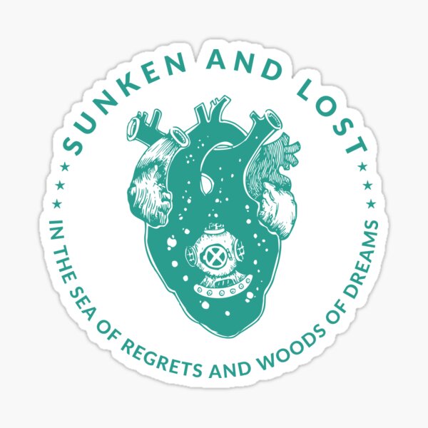 "Sunken And Lost Ink Draw Illustration" Sticker for Sale by Madan0494 ...