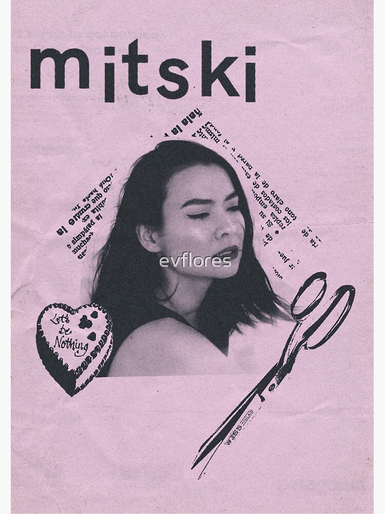 "mitski fan flyer" Sticker for Sale by evflores | Redbubble