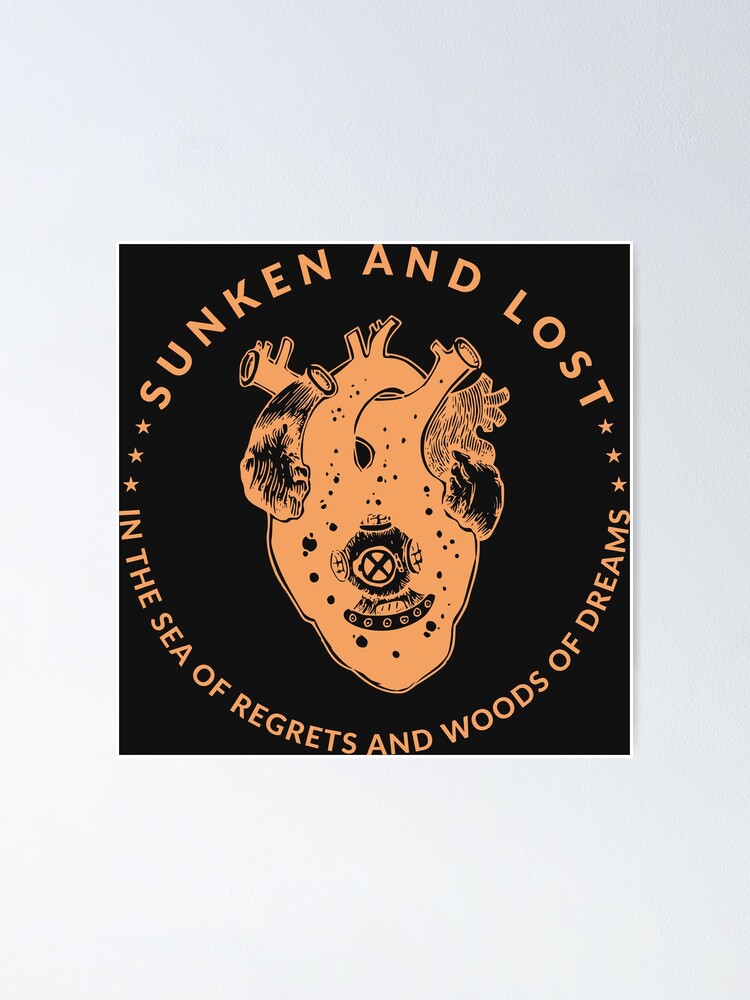 "Sunken And Lost Ink Draw Illustration" Poster for Sale by Madan0494 ...