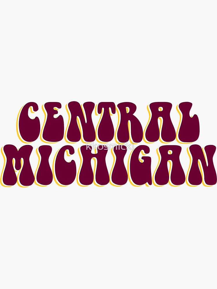 "CMU Central Michigan University" Sticker for Sale by Kate Kosmicki ...
