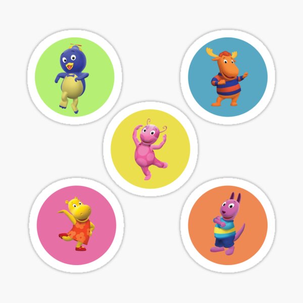 "Backyardigans castaways sticker set " Sticker for Sale by cherryblue ...