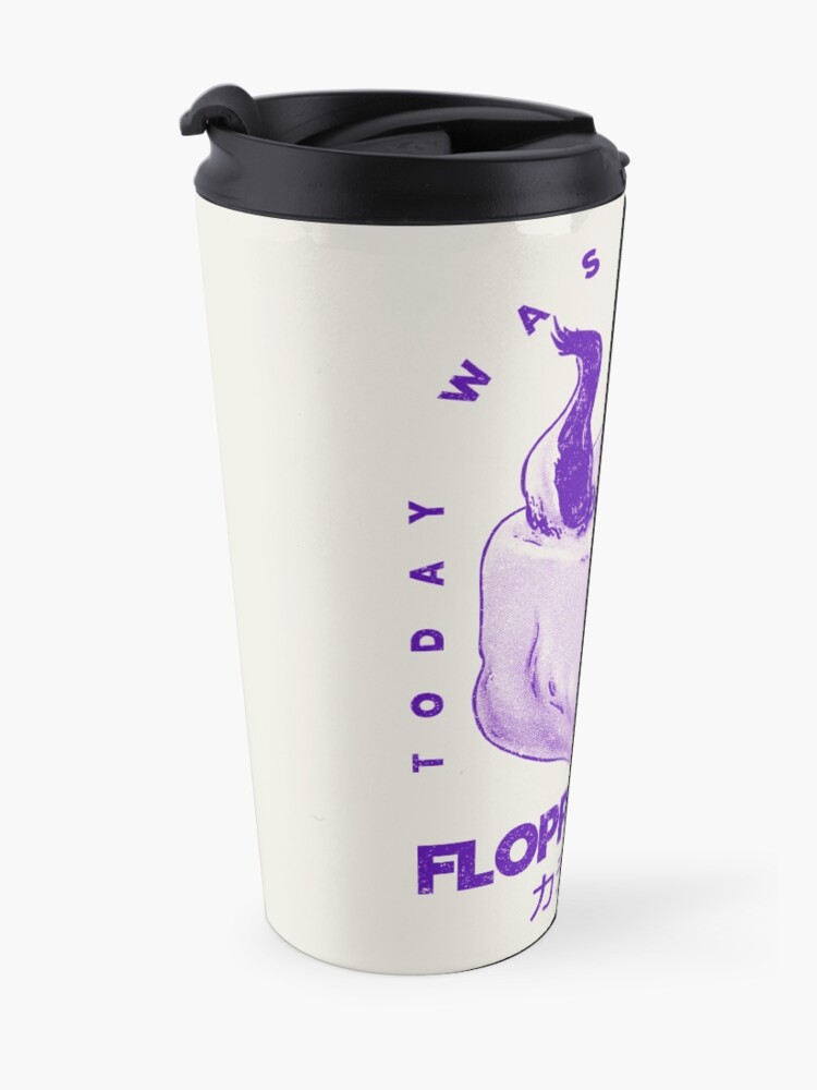 Taza de café de viaje «Floppa Cube - Hoy fue un buen día (un color ...