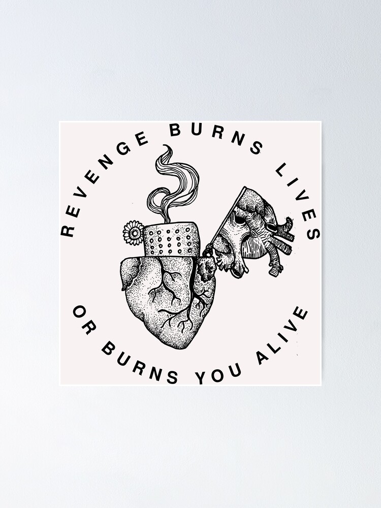 "Revenge Black Ink Draw Illustration" Poster for Sale by Madan0494 ...